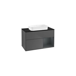 Villeroy & Boch V&B Waschtischunterschrank Finion 100x60,3 cm, Rg r md b m Lac, Anthrac. m ; Villeroy & Boch (F662HGGK)