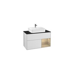 Villeroy & Boch V&B Waschtischunterschrank Finion 100, Pl bla m, Reg re Oa ven, wh. m Lac ; Villeroy & Boch (F122PCMT)