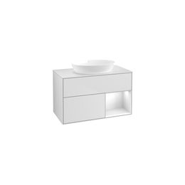 Villeroy & Boch V&B Waschtischunterschrank Finion 100, Pl w m, Reg glo wh. Lac, wh. m Lac ; Villeroy & Boch (FA21GFMT)