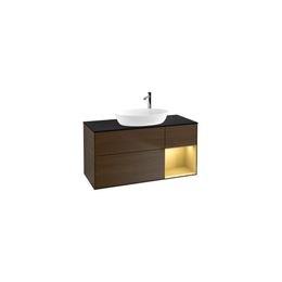 Villeroy & Boch V&B Waschtischunterschrank Finion 120cm, Pl bla m, Reg gol m Lac, wal ven ; Villeroy & Boch (F952HFGN)