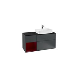 Villeroy & Boch V&B Waschtischunterschrank Finion 120cm, Pl b m, Reg li Peo, md bl. m Lac ; Villeroy & Boch (F392HBHG)