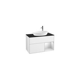 Villeroy & Boch V&B Waschtischunterschrank Finion 100, Pl b m, Reg wh. m Lac, glo wh. Lac ; Villeroy & Boch (F902MTGF)