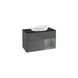 Villeroy & Boch V&B Waschtischunterschrank Finion 100, Pl b m, Reg Oli. m Lac, Anthrac. m ; Villeroy & Boch (FA22GMGK)
