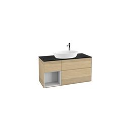 Villeroy & Boch V&B Waschtischunterschrank Finion 120cm, Pl bla m, Reg wh. m Lac, Oa ven ; Villeroy & Boch (F942MTPC)