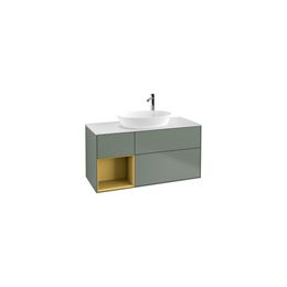 Villeroy & Boch V&B Waschtischunterschrank Finion 120cm, Pl w m, Reg gol m Lac, Oli. m Lac ; Villeroy & Boch (F941HFGM)