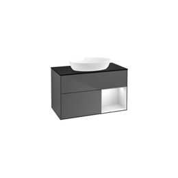 Villeroy & Boch V&B Waschtischunterschrank Finion 100, Pl bla m, Reg wh. m Lac, Anthrac. m ; Villeroy & Boch (FA22MTGK)