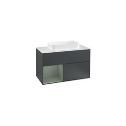 Villeroy & Boch V&B Waschtischunterschrank Wandbeleuchtung Finion 100, Pl w m, Rg l Ol m Lac, md bl. m Lac ; Villeroy & Boch (G241GMHG)