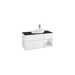 Villeroy & Boch V&B Waschtischunterschrank Finion 120cm, Pl b m, Rg wh. m Lac, glo wh. Lac ; Villeroy & Boch (F952MTGF)
