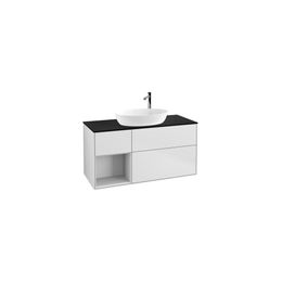 Villeroy & Boch V&B Waschtischunterschrank Finion 120cm, Pl b m, Reg wh. m Lac, wh. m Lac ; Villeroy & Boch (F942MTMT)