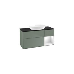 Villeroy & Boch V&B Waschtischunterschrank Finion 120cm, Pl b m, Rg g wh. Lac, Oli. m Lac ; Villeroy & Boch (FA72GFGM)