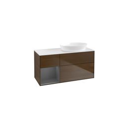 Villeroy & Boch V&B Waschtischunterschrank Finion 120cm, Pl w m, Rg A m Lac, wal ven ; Villeroy & Boch (FA41GKGN)