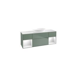 Villeroy & Boch V&B Waschtischunterschrank Finion 160cm, Pl w m, Rg g wh. Lac, Oli. m Lac ; Villeroy & Boch (FD01GFGM)