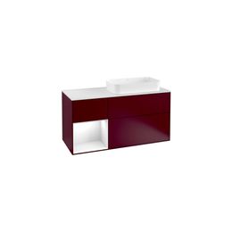 Villeroy & Boch V&B Waschtischunterschrank Wandbeleuchtung Finion 120cm, Pl w m, Reg li glo wh. Lac, Peo m ; Villeroy & Boch (G271GFHB)