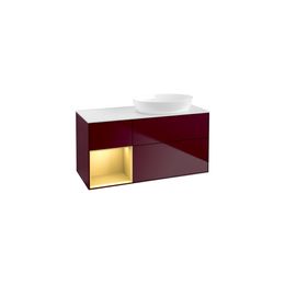 Villeroy & Boch V&B Waschtischunterschrank Finion 120cm, Pl wh. m, Reg gol m Lac, Peo m ; Villeroy & Boch (FA41HFHB)