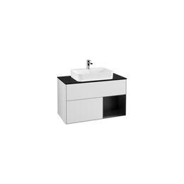 Villeroy & Boch V&B Waschtischunterschrank Wandbeleuchtung Finion 100, Pl b m, Reg re bla m Lac, wh. m Lac ; Villeroy & Boch (G372PDMT)