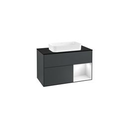 Villeroy & Boch V&B Waschtischunterschrank Abdeckplatte bla m Finion 100x60,3cm, Rg r g wh. Lac, md bl. m Lac ; Villeroy & Boch (F252GFHG)