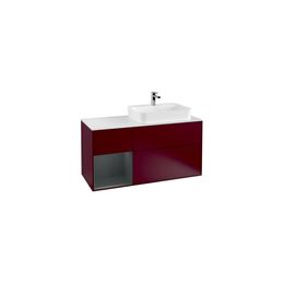 Villeroy & Boch V&B Waschtischunterschrank Finion 120cm, Pl w m, Rg li md bl. m Lac, Peo m ; Villeroy & Boch (F391HGHB)