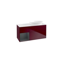 Villeroy & Boch V&B Waschtischunterschrank Finion 120cm, Pl wh. m, Reg md m Lac, Peo m ; Villeroy & Boch (FA41HGHB)