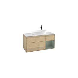 Villeroy & Boch V&B Waschtischunterschrank Finion 120cm, Pl wh. m, Reg Oli. m Lac, Oa ven ; Villeroy & Boch (F951GMPC)