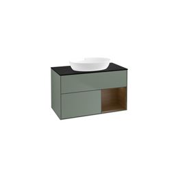 Villeroy & Boch V&B Waschtischunterschrank Finion 100, Pl bla m, Reg wal ven, Oli. m Lac ; Villeroy & Boch (FA22GNGM)
