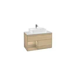 Villeroy & Boch V&B Waschtischunterschrank Wandbeleuchtung Finion 100, Pl wh. m, Reg li Oa ven, Oa ven ; Villeroy & Boch (G111PCPC)