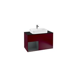 Villeroy & Boch V&B Waschtischunterschrank Wandbeleuchtung Finion 100, Pl b m, Reg li md bl. m Lac, Peo m ; Villeroy & Boch (G362HGHB)