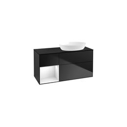 Villeroy & Boch V&B Waschtischunterschrank Finion 120cm, Pl b m, Rg glo wh. Lac, bla m Lac ; Villeroy & Boch (FA42GFPD)