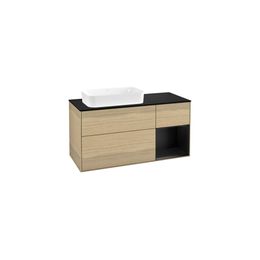 Villeroy & Boch V&B Waschtischunterschrank Wandbeleuchtung Finion 120cm, Pl b m, Reg re bla m Lac, Oa ven ; Villeroy & Boch (G282PDPC)