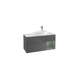 Villeroy & Boch V&B Waschtischunterschrank Finion 120cm, Pl w m, Rg Oli. m Lac, Anthrac. m ; Villeroy & Boch (F951GMGK)