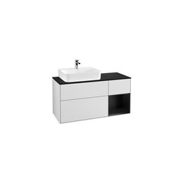 Villeroy & Boch V&B Waschtischunterschrank Wandbeleuchtung Finion 120cm, Pl b m, Rg l bla m Lac, wh. m Lac ; Villeroy & Boch (G152PDMT)