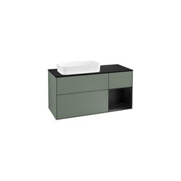 Villeroy & Boch V&B Waschtischunterschrank Wandbeleuchtung Finion 120cm, Pl b m, Rg r b m Lac, Oli. m Lac ; Villeroy & Boch (G282PDGM)