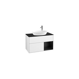 Villeroy & Boch V&B Waschtischunterschrank Finion 100, Pl b m, Reg bla m Lac, glo wh. Lac ; Villeroy & Boch (F902PDGF)