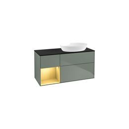 Villeroy & Boch V&B Waschtischunterschrank Finion 120cm, Pl b m, Reg gol m Lac, Oli. m Lac ; Villeroy & Boch (FA42HFGM)