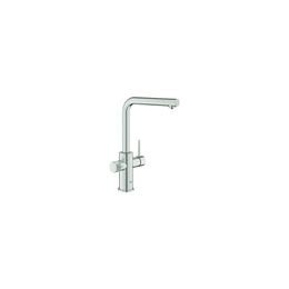 Grohe SPT-Batterie Blue Pure Minta 30590 L-Ausl. azb. Mous. supersteel (30590DC0)