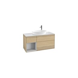 Villeroy & Boch V&B Waschtischunterschrank Finion 120cm, Pl wh. m, Reg wh. m Lac, Oa ven ; Villeroy & Boch (F941MTPC)