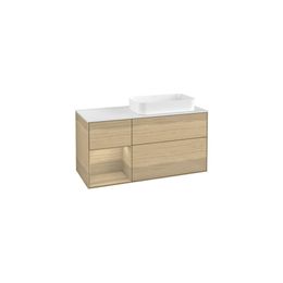Villeroy & Boch V&B Waschtischunterschrank Finion 120x60 cm, Reg li Oak Veneer, Oak Veneer ; Villeroy & Boch (F681PCPC)