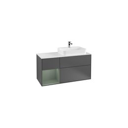 Villeroy & Boch V&B Waschtischunterschrank Finion 120cm, Pl w m, Rg l Ol m Lac, Anthrac. m ; Villeroy & Boch (F391GMGK)