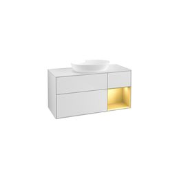 Villeroy & Boch V&B Waschtischunterschrank Finion 120cm, Pl w m, Reg gol m Lac, wh. m Lac ; Villeroy & Boch (FA71HFMT)