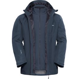 Jack Wolfskin Taubenberg 3 in 1 Herren Jacke dunkelgrau XXL - Herrenjacken