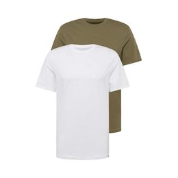 Wrangler T-Shirt '2 PACK TEE' Herren Gr&ouml;&szlig;e M oliv / wei&szlig;