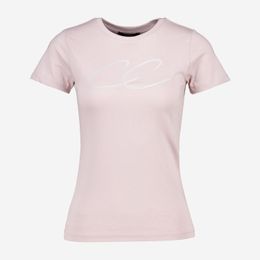 Cavalli Class Altrosafarbenes T-Shirt mit Logo