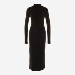 Vince Schwarzes Maxikleid mit Raffung