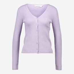 Karen Simonsen Lilafarbene Opeya Strickjacke