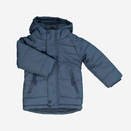 Dirkje Blaue Pufferjacke mit Kapuze