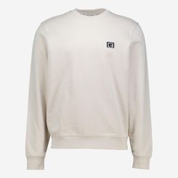 Casual Friday Beigefarbenes Sweatshirt mit Logo-Details