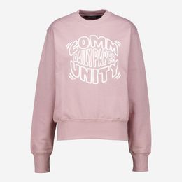 Altrosafarbenes Sweatshirt mit Aufdruck