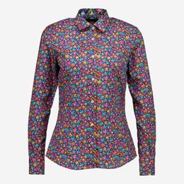 GANESH Mehrfarbige Hemdbluse mit Sternenmuster