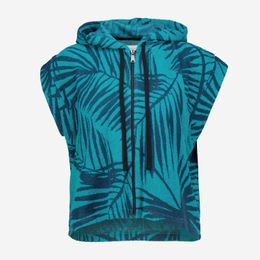 Crossley Blaue Kapuzenjacke aus Frottee