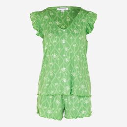 Sunday Grünes Pyjamaset mit muster