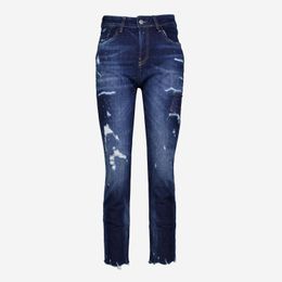 ER Elias Rumelis Dunkelblaue Ziva Straight Leg Jeans